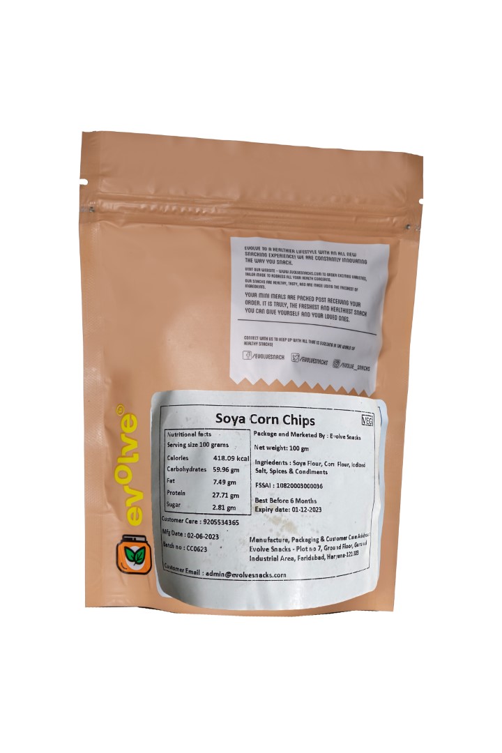 EVOLVE SNACKS: Soya Corn Chips - Pack of 3