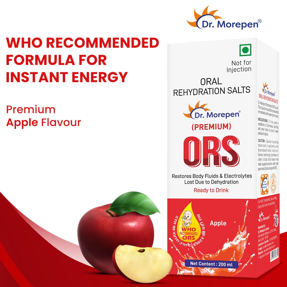 Dr. Morepen: Premium ORS Drink With Electrolytes for Instant Hydration ...