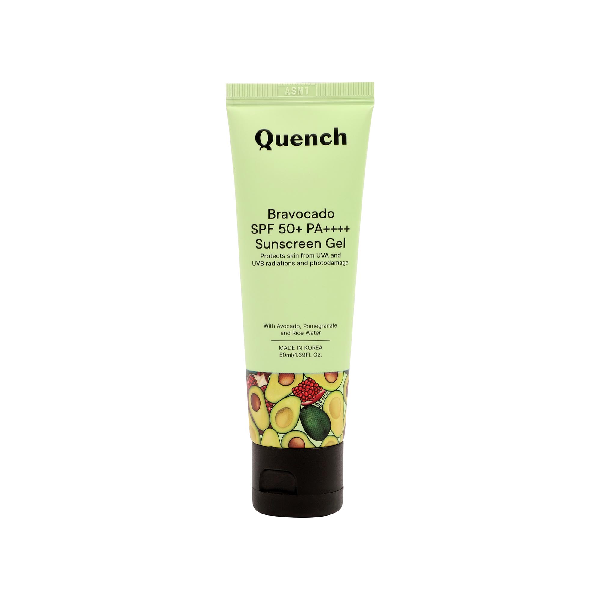 Quench Botanics: Bravocado SPF 50+ PA++++ Sunscreen gel | Korean Skin ...