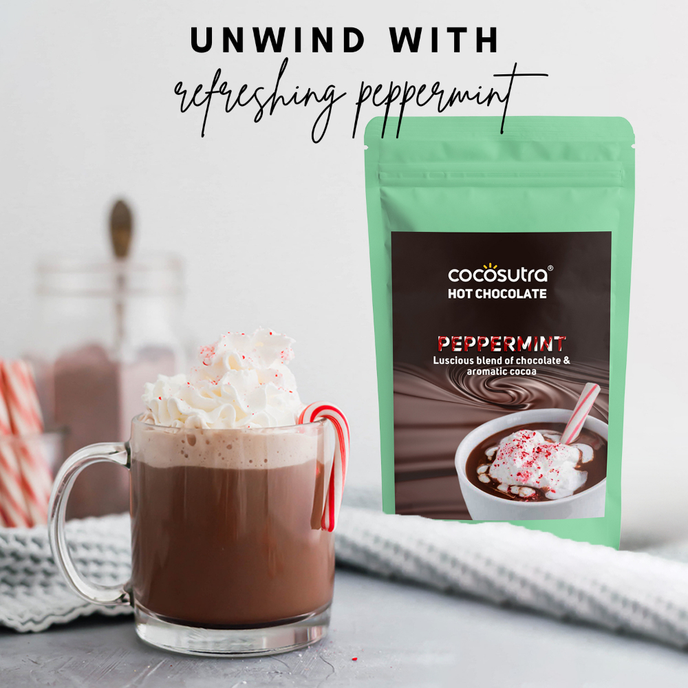 Cocosutra: Peppermint Hot Chocolate Mix - 100gm