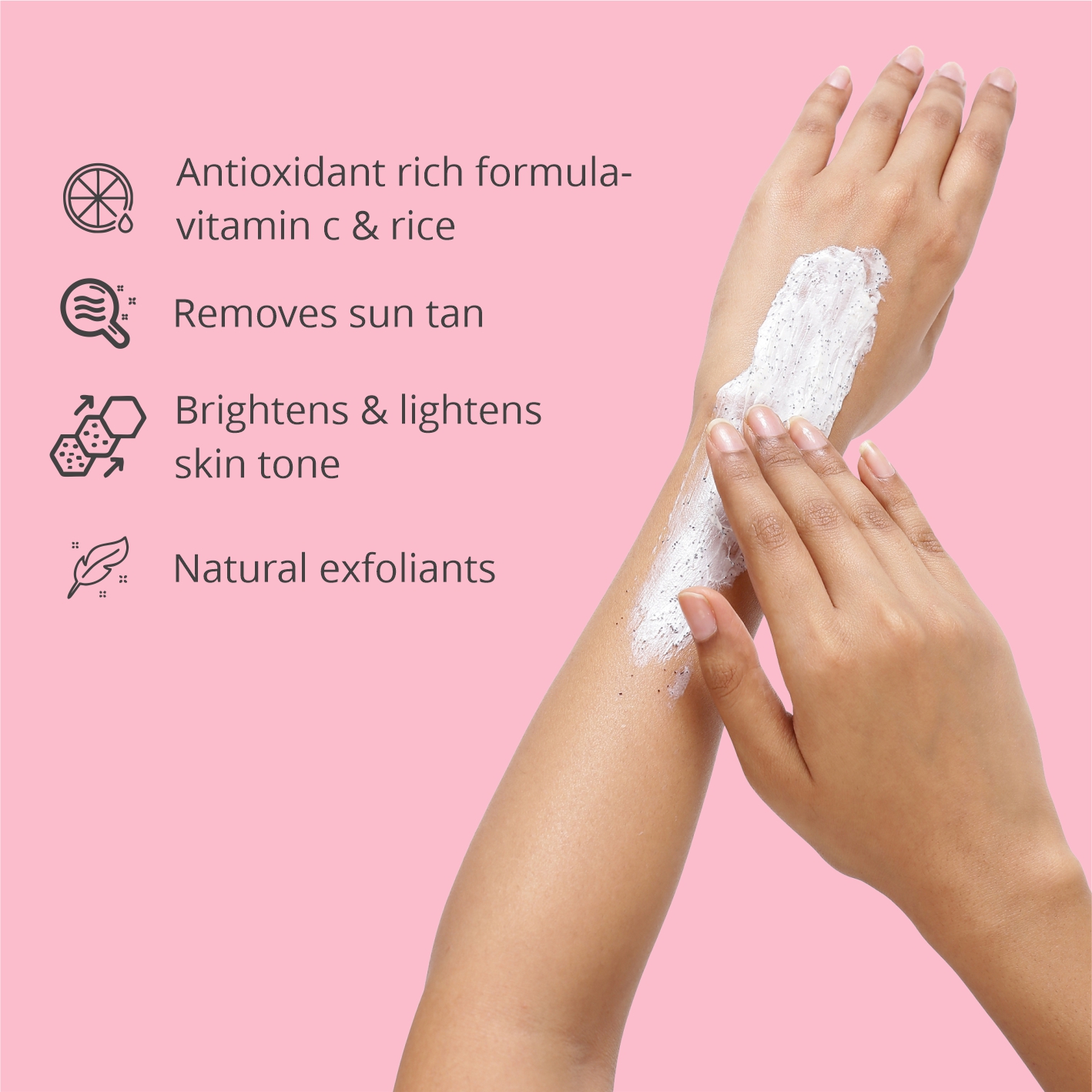 Glamveda: Detan face & body Scrub - 100g