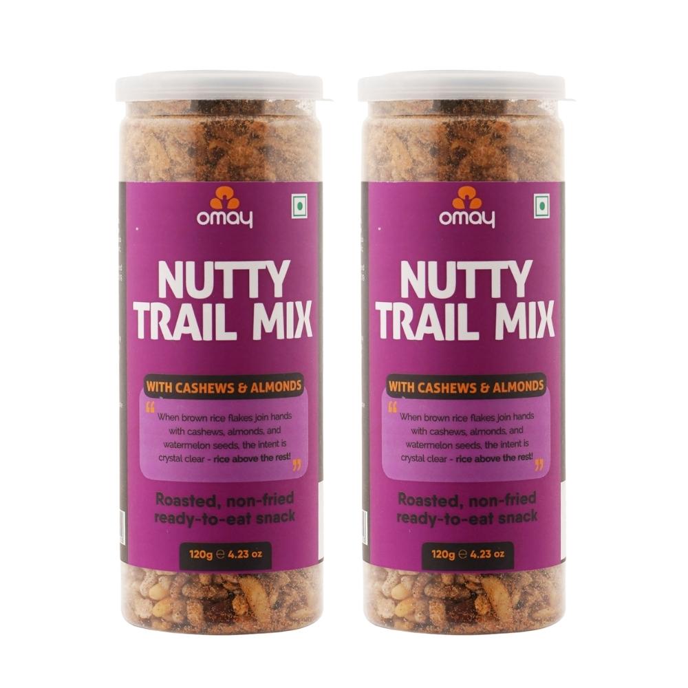 Omay Foods: Nutty Mix With Dry Fruits - Pack of 2 (120gm each)