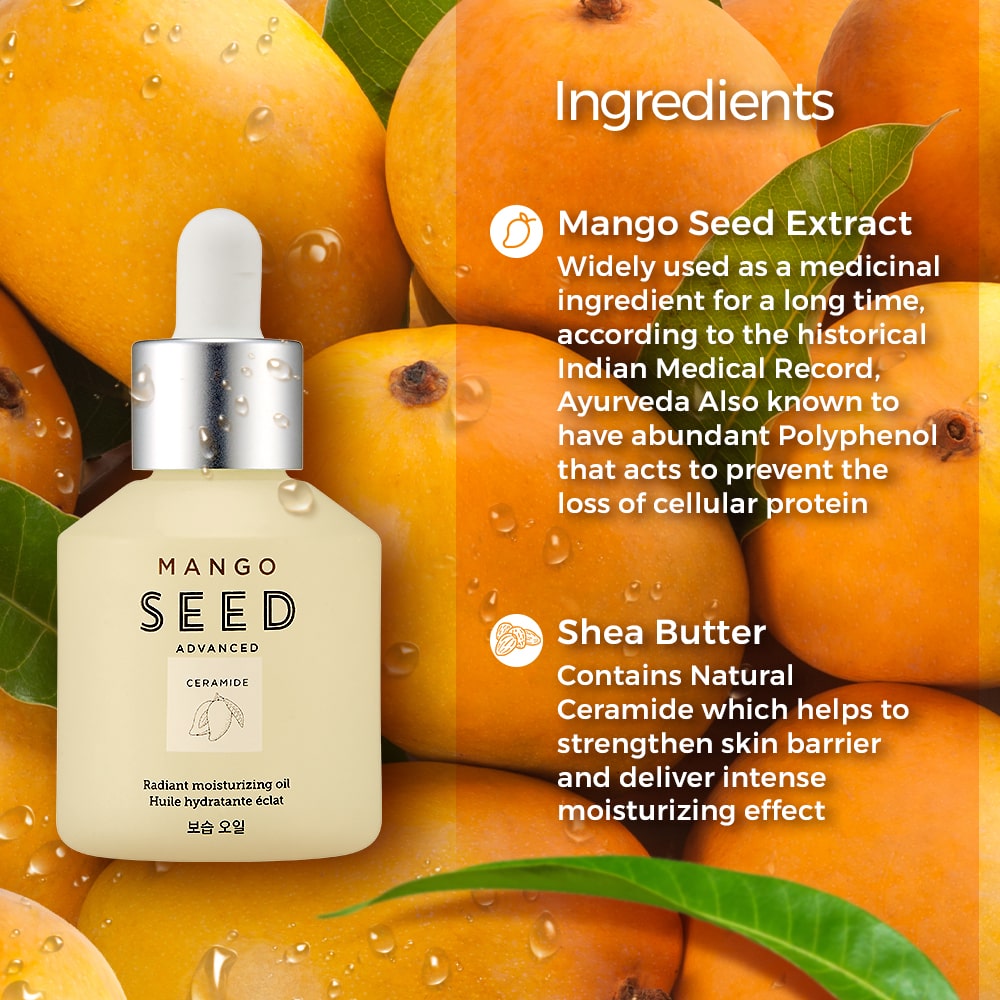 The Face Shop: Mango Seed Radiant Moisturizing Oil - 40ml