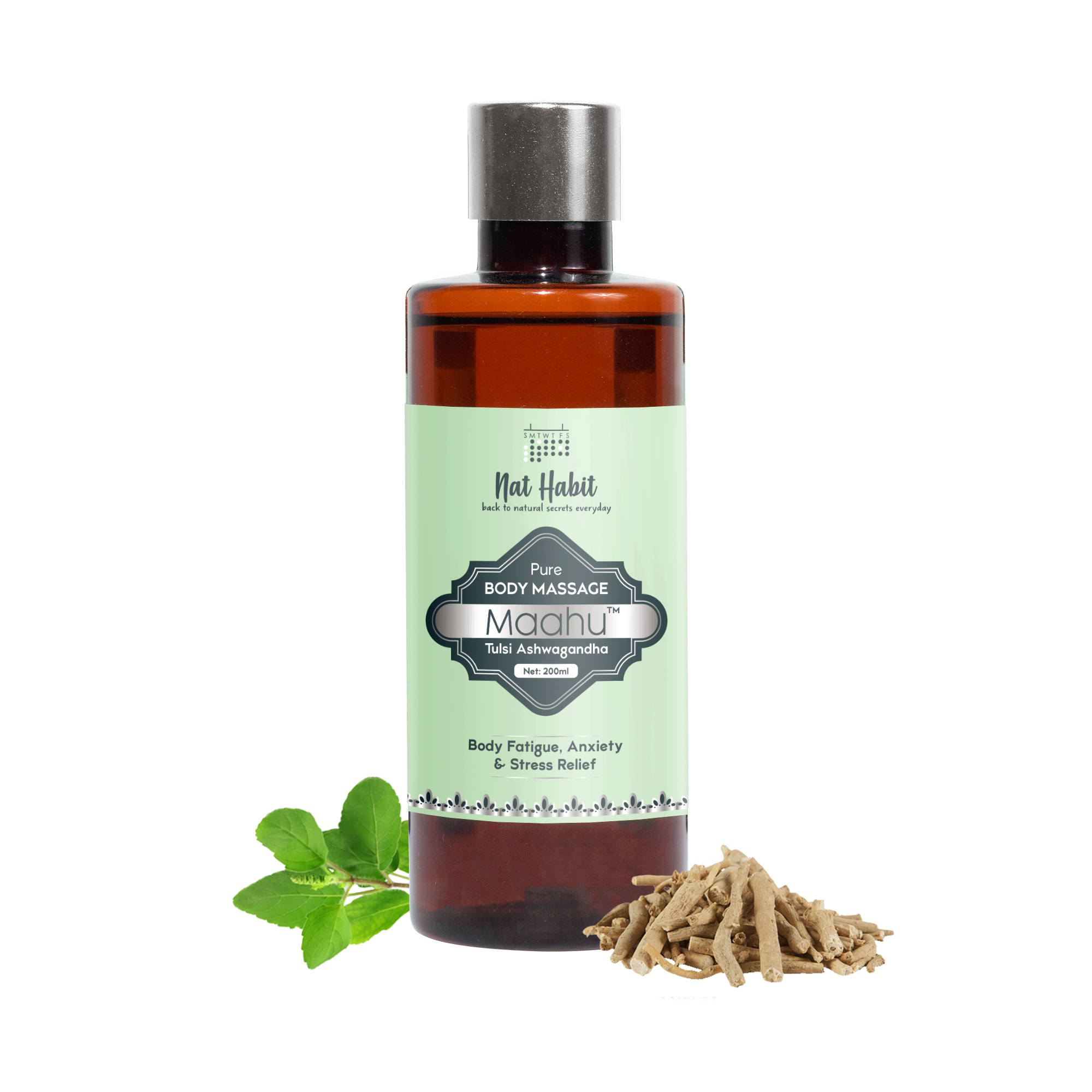 Nat Habit: Pure Tulsia Ashwagandha Maahu - 200ml
