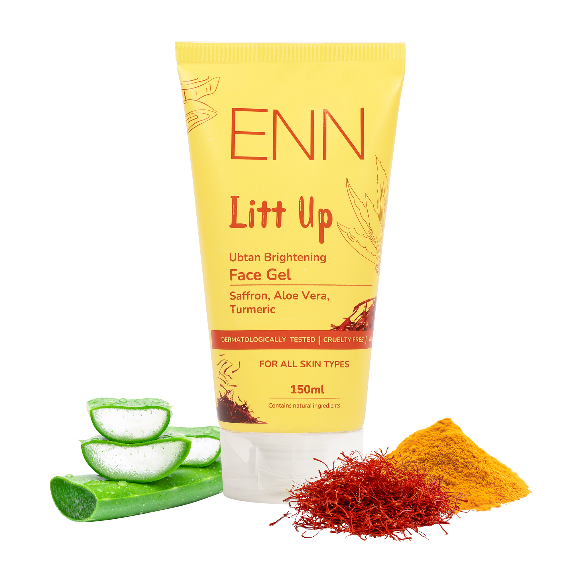 Enn Beauty: Litt Up Ubtan Brightening Face Gel - 150ml