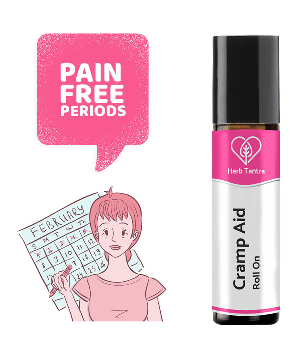 Herb Tantra Cramp Aid Menstrual Cramp Relief Roll On 9 Ml