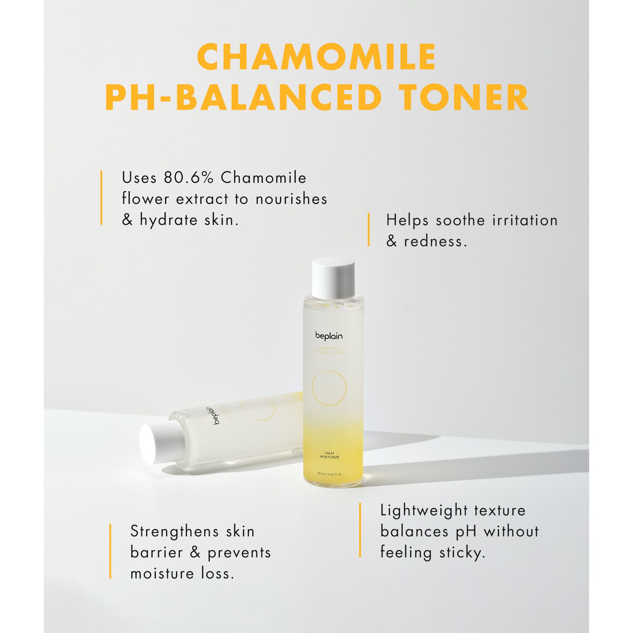 Beplain: Chamomile pH-Balanced Toner - 190ml