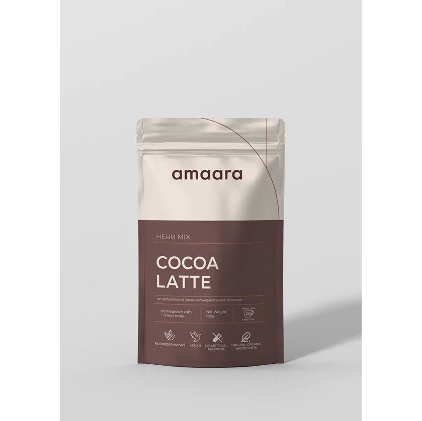 Amaara Herbs: Cocoa Latte Herb Mix - 100gm