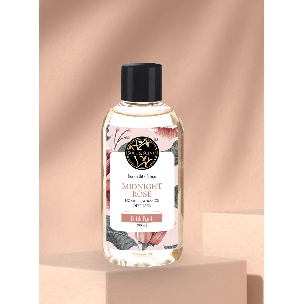 Soul & Scents: Midnight Rose Reed Diffuser Refill 300ml